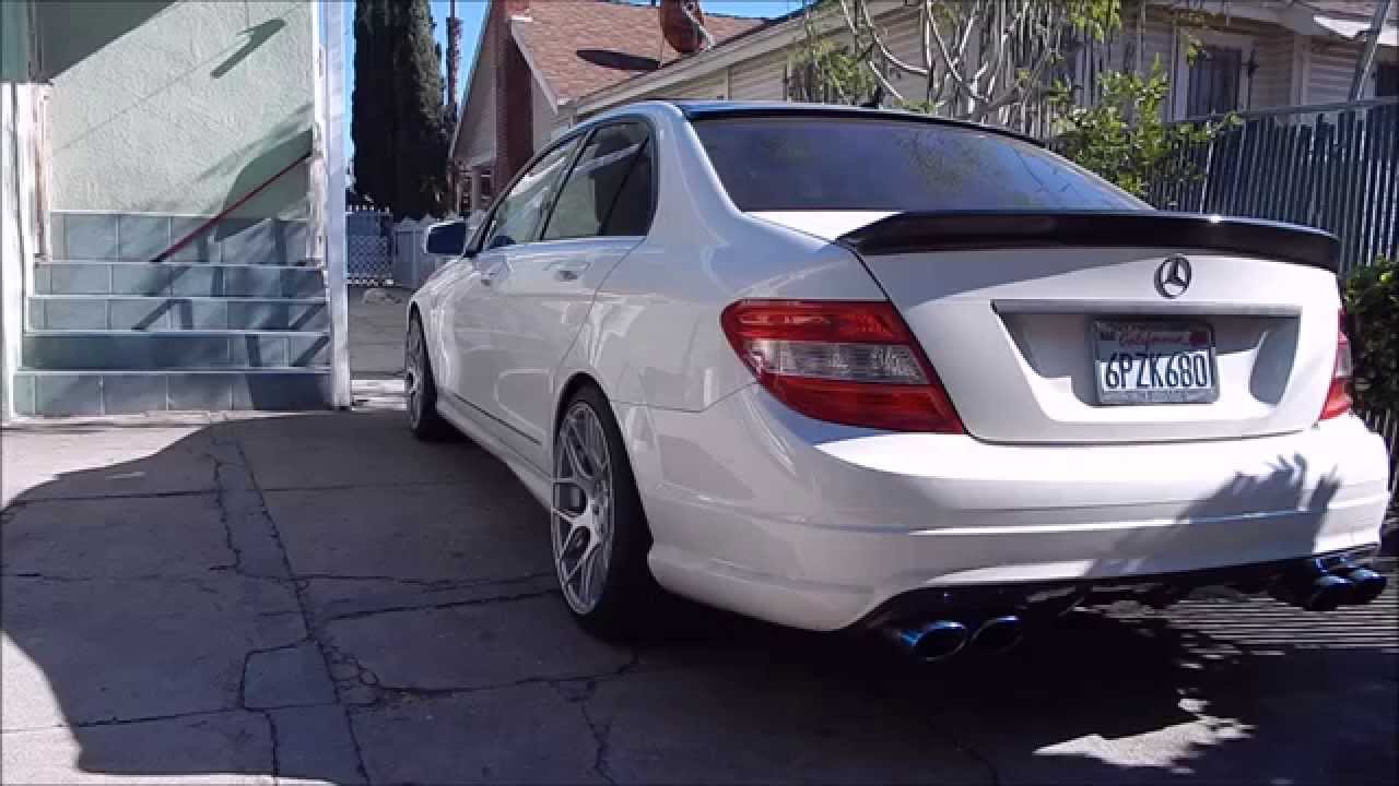 Mercedes C300 W204 Magnaflow Exhaust Revs - YouTube