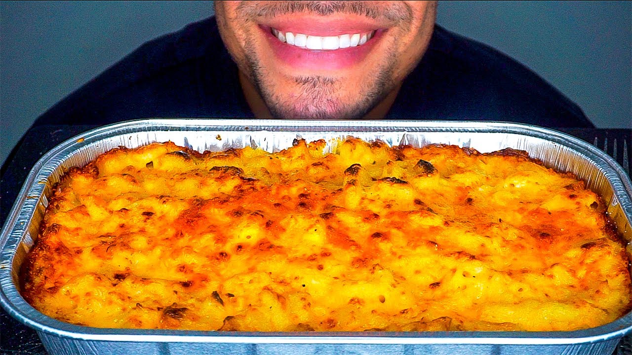 ASMR MAC N CHEESE NO TALKING EATING STIRRING FAST AND SLOW MUKBANG 먹방 ...
