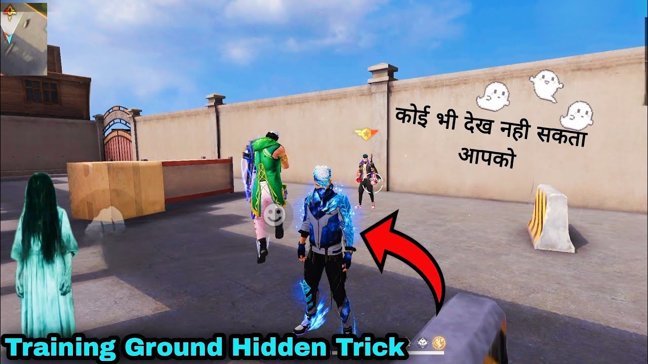 Training Ground Invisible Trick😲 | FF Training Ground Invisible Trick ...