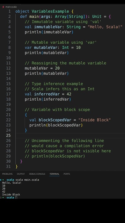 Immutable and Mutable Variables in Scala - YouTube