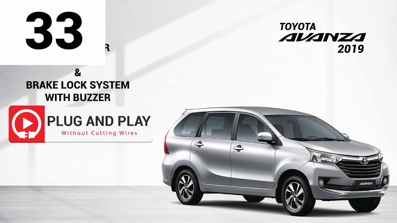 Toyota Avanza 2019_Side Mirror Auto Fold_Brake Lock System_Plug & Play ...