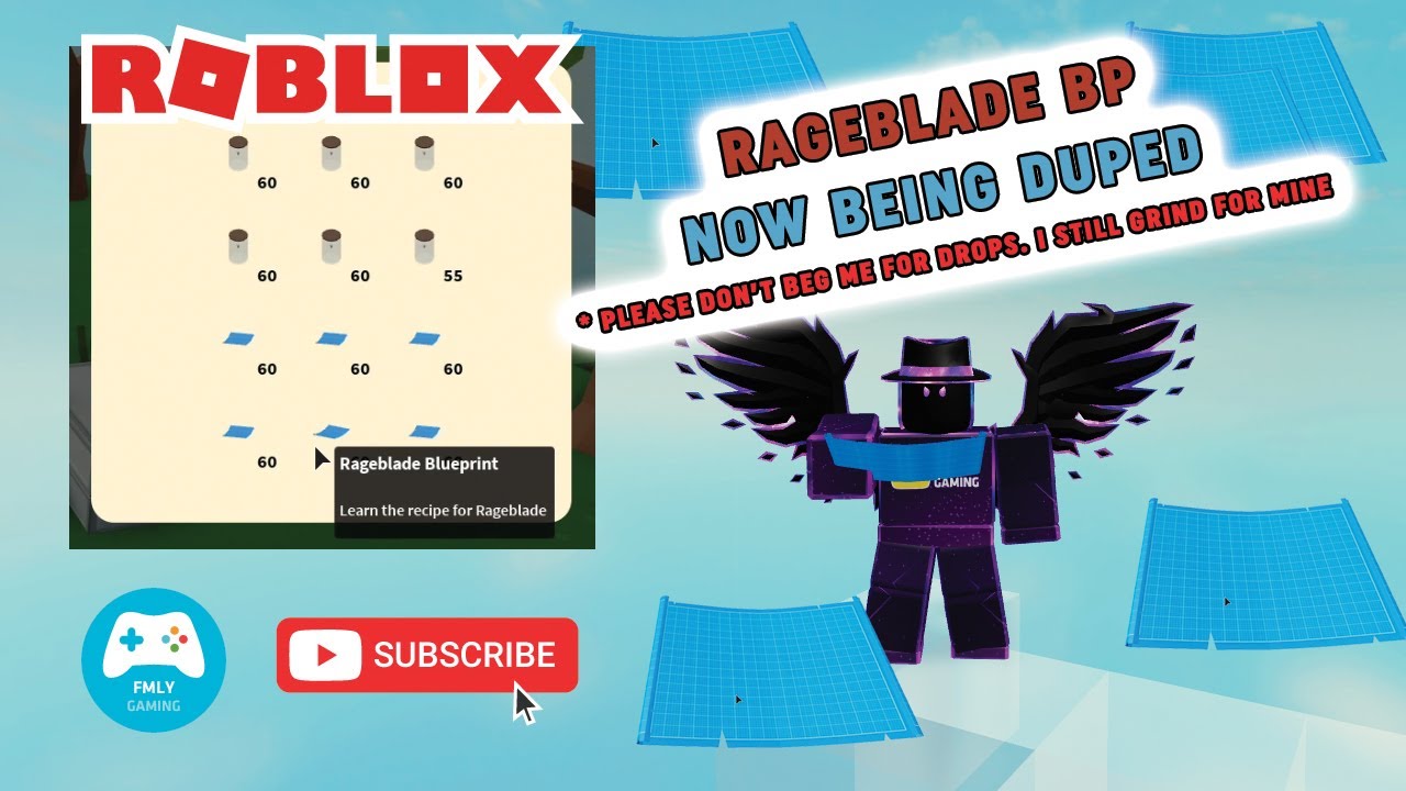 🐮 ROBLOX ISLANDS 🐮 Rageblade blueprint now being duped (Rageblade ...