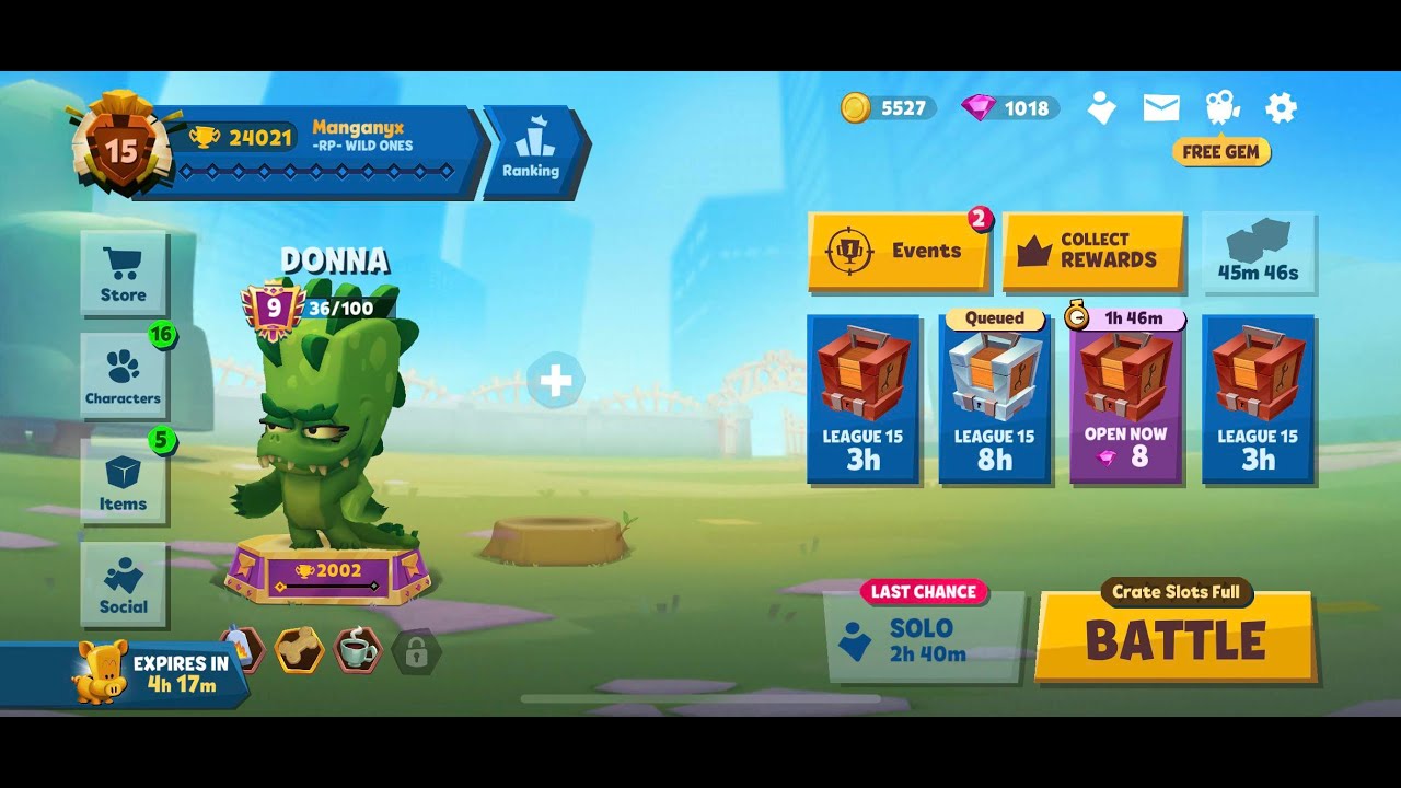 Donna Level Up Gameplay Zooba | Zooba New Character Opening Trick| New ...