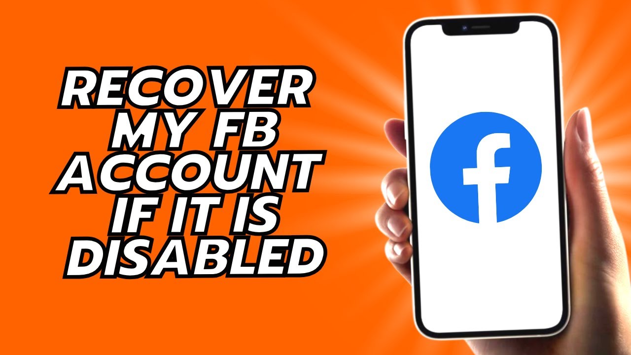 How To Recover My FB Account If It Is Disabled - YouTube