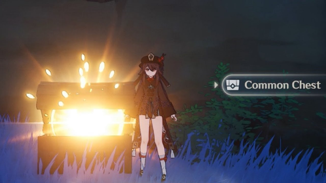 Hu tao new voice line When open Treasure Chest Genshin impact - YouTube