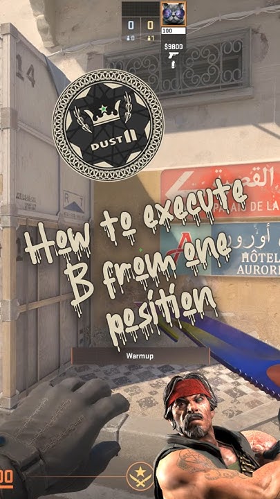 B execute Dust II from one spot - YouTube