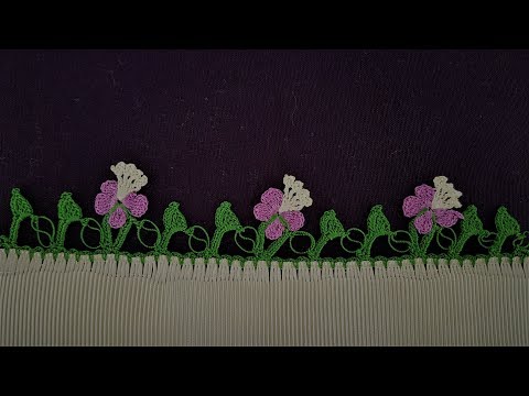 Çiçekli Tığ Oyası Modeli