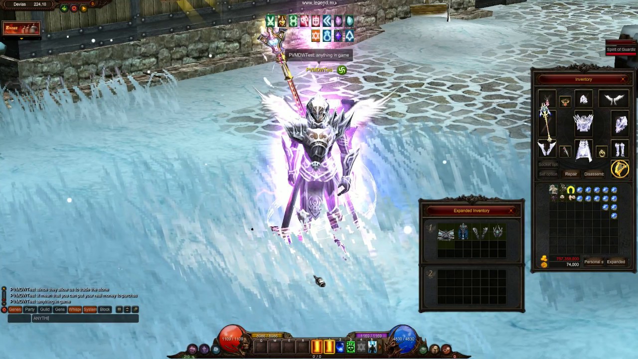 [Mu online season 12] Dark Angel armor - YouTube