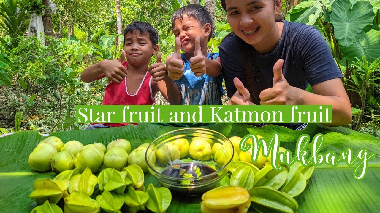 STAR FRUIT AND KATMON FRUIT MUKBANG | ANG ASIM,SUPER! | vlog #99 - YouTube