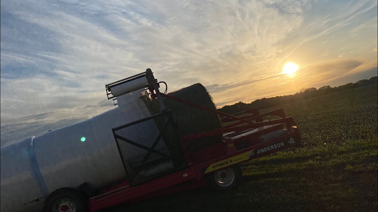 Mitchell Bales and Wraps Cereal Rye! - YouTube