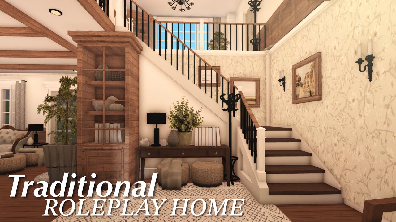 Bloxburg: Traditional Roleplay Home | Roblox Bloxburg | Speedbuild ...
