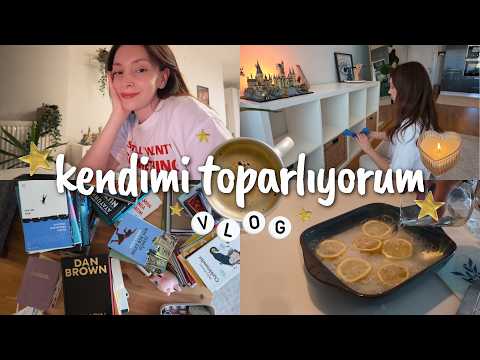 kendimi toparlıyorum🪷 | kitaplığımı düzenliyorum, temizlik, sakin bir ev günü🏡🧼🍃
