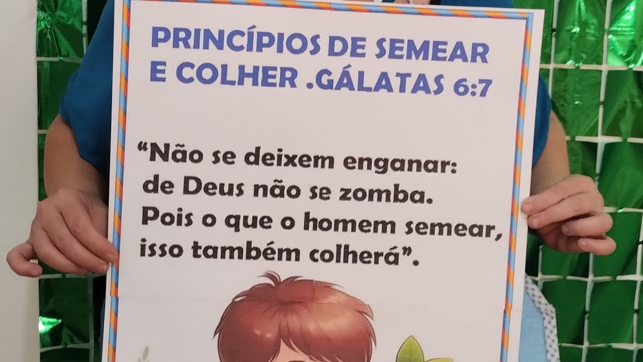 Princípios de semear e colher. - YouTube