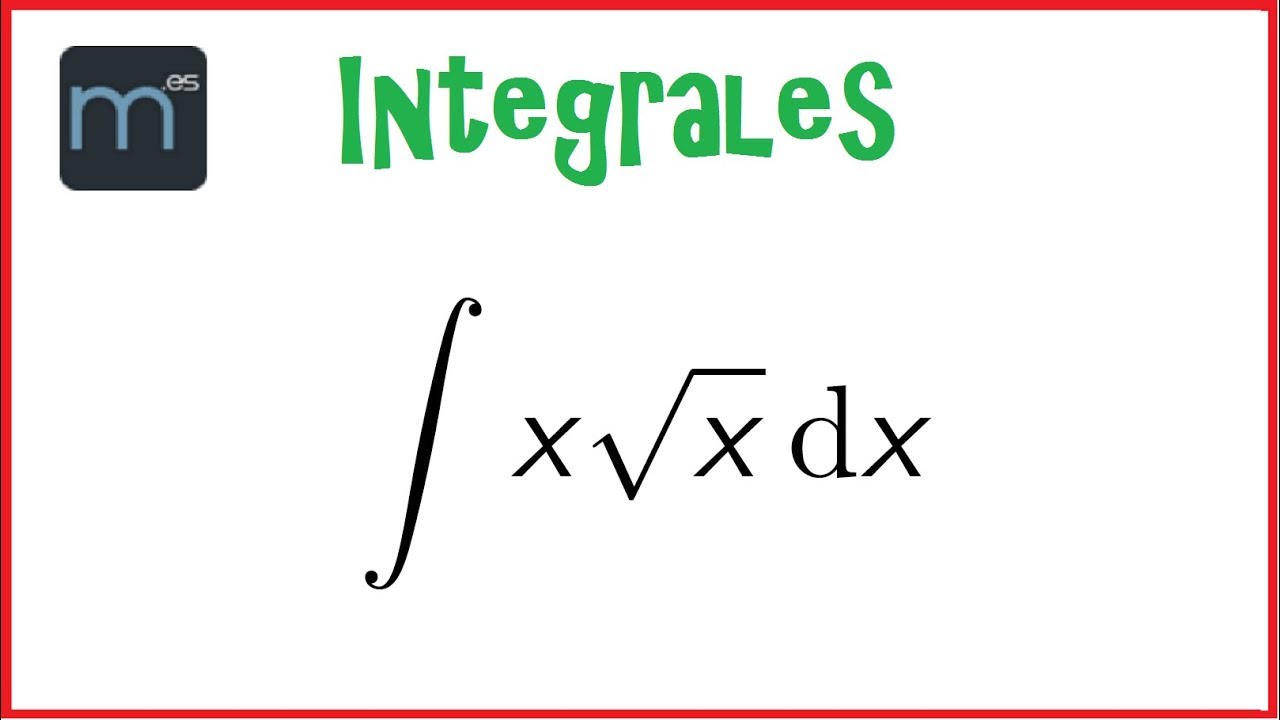 Integral con radicales muy sencilla - YouTube