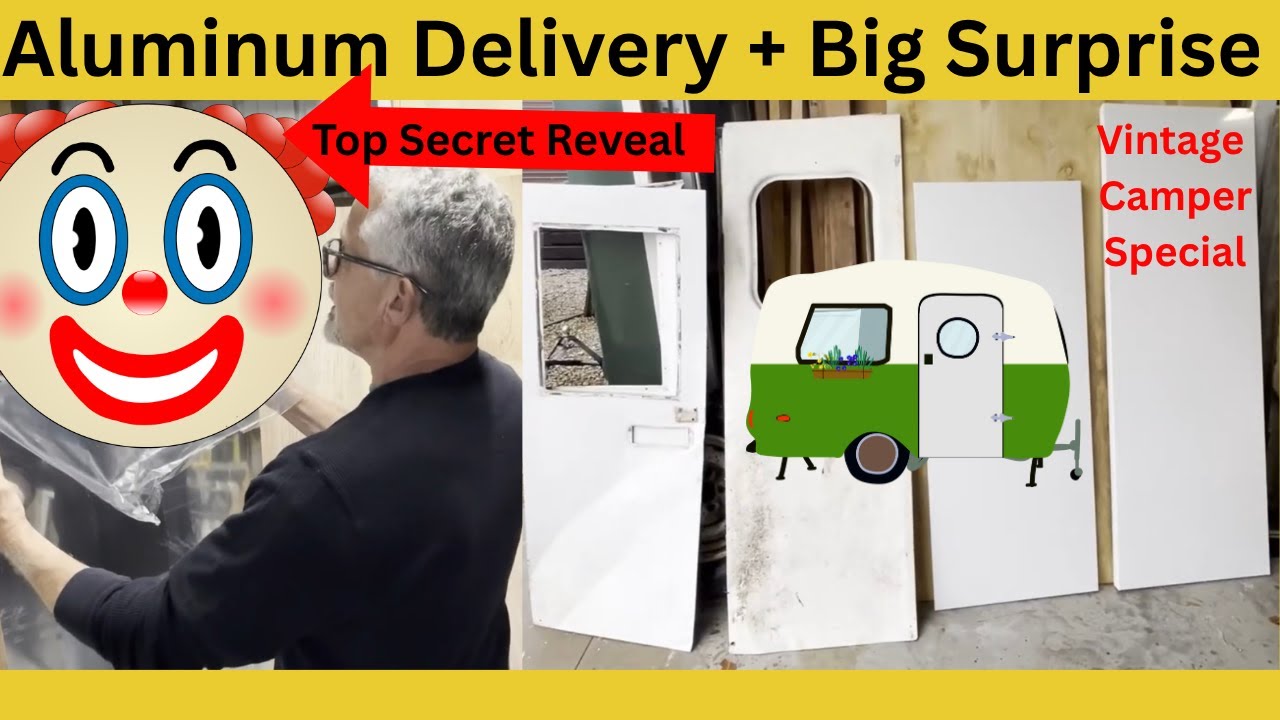 EP 451 My Metal delivery has a secret surprise. Vintage Shasta Camper ...
