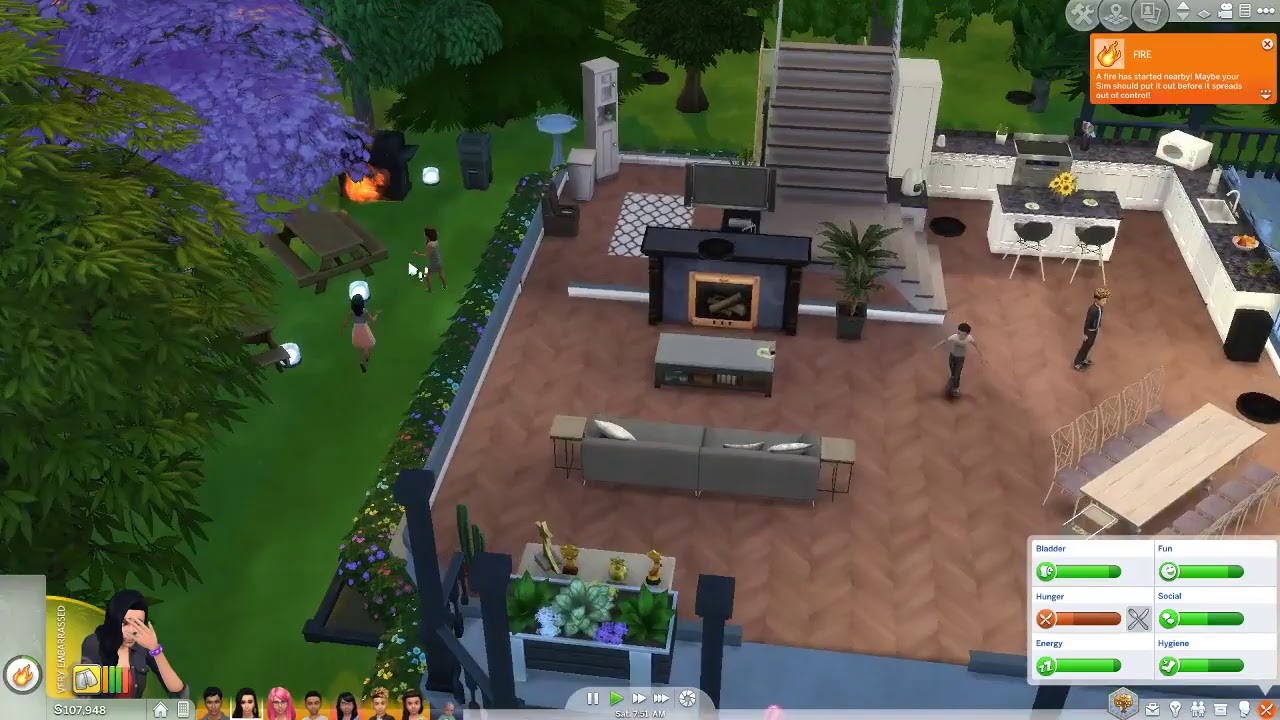 building a house for 8 sims - YouTube