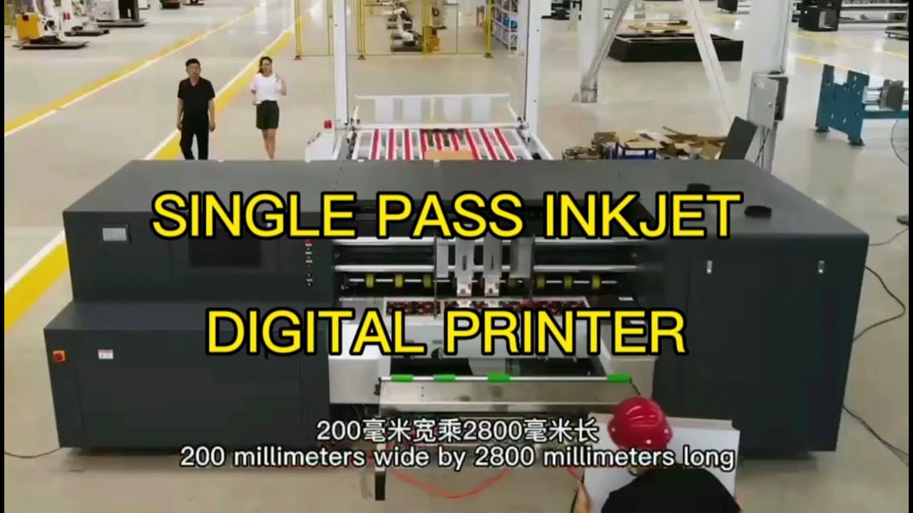 Single pass inkjet digital printer stacker, high speed non version ...