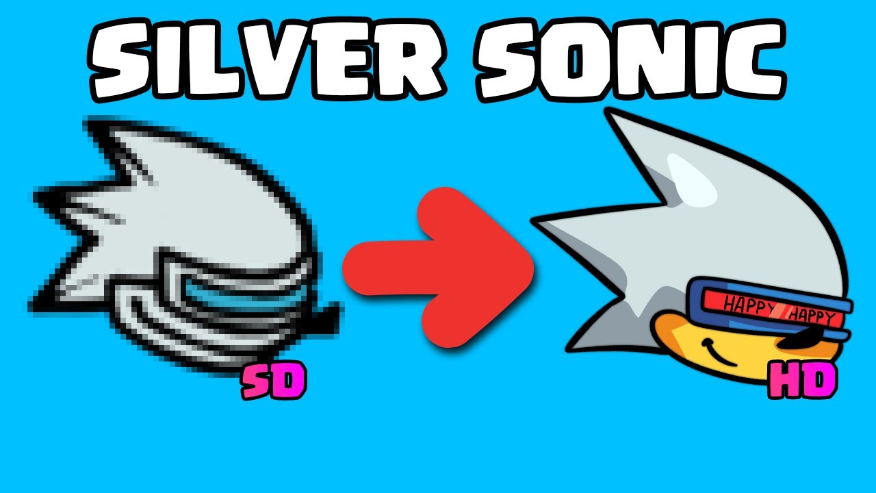 Redrawing Silver Sonic icons. FNF Icons Test - YouTube