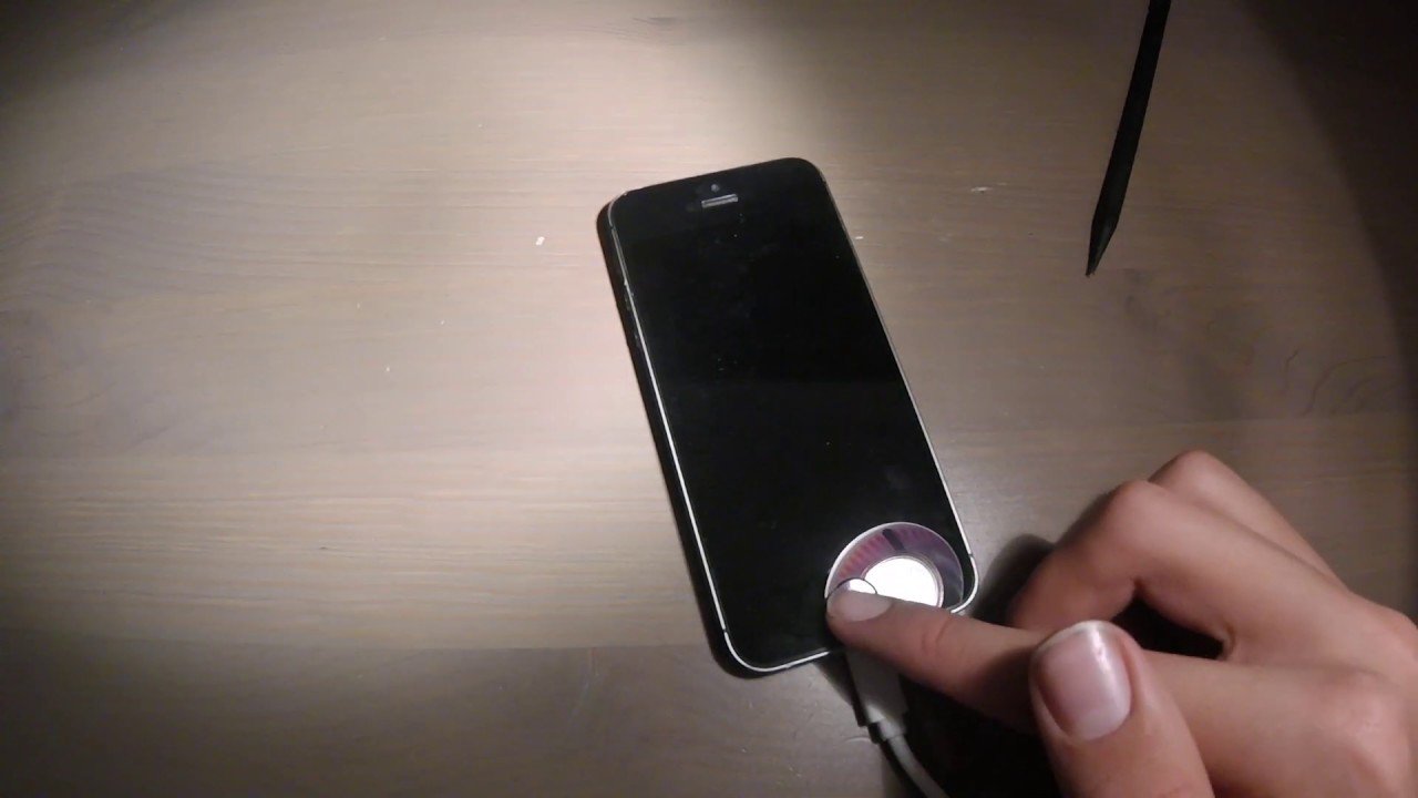 iPhone 5s home button replacement - YouTube