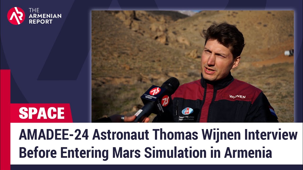 AMADEE-24 Astronaut Thomas Wijnen Interview Before Entering Mars Simulation in Armenia - YouTube