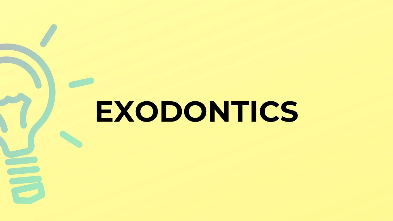 What is the meaning of the word EXODONTICS? - YouTube