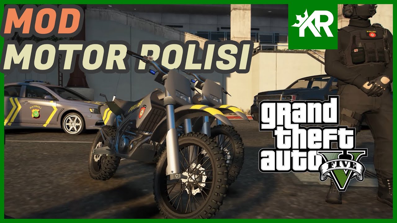 GTA5 Mod Indonesia - Ganti Template Motor Trail Polisi Indonesia - YouTube