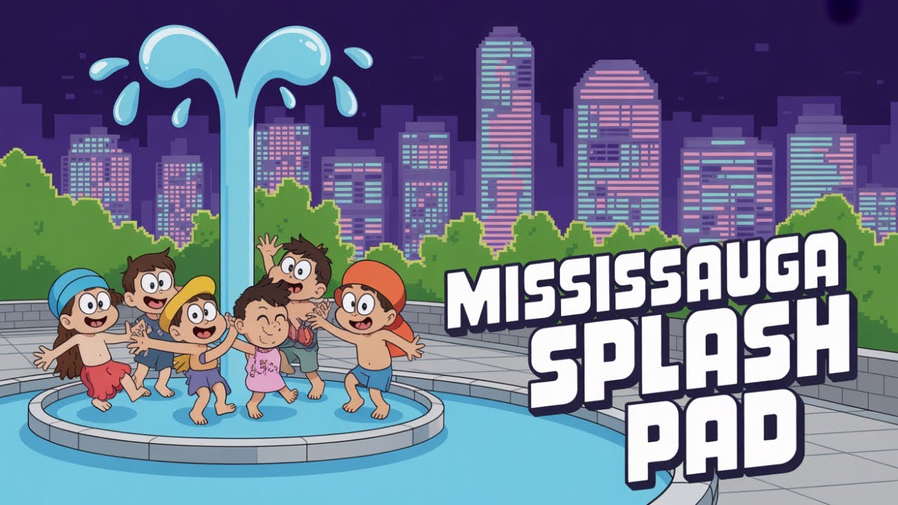 Breathtaking Splash pad at The Celebration Square Mississauga - YouTube
