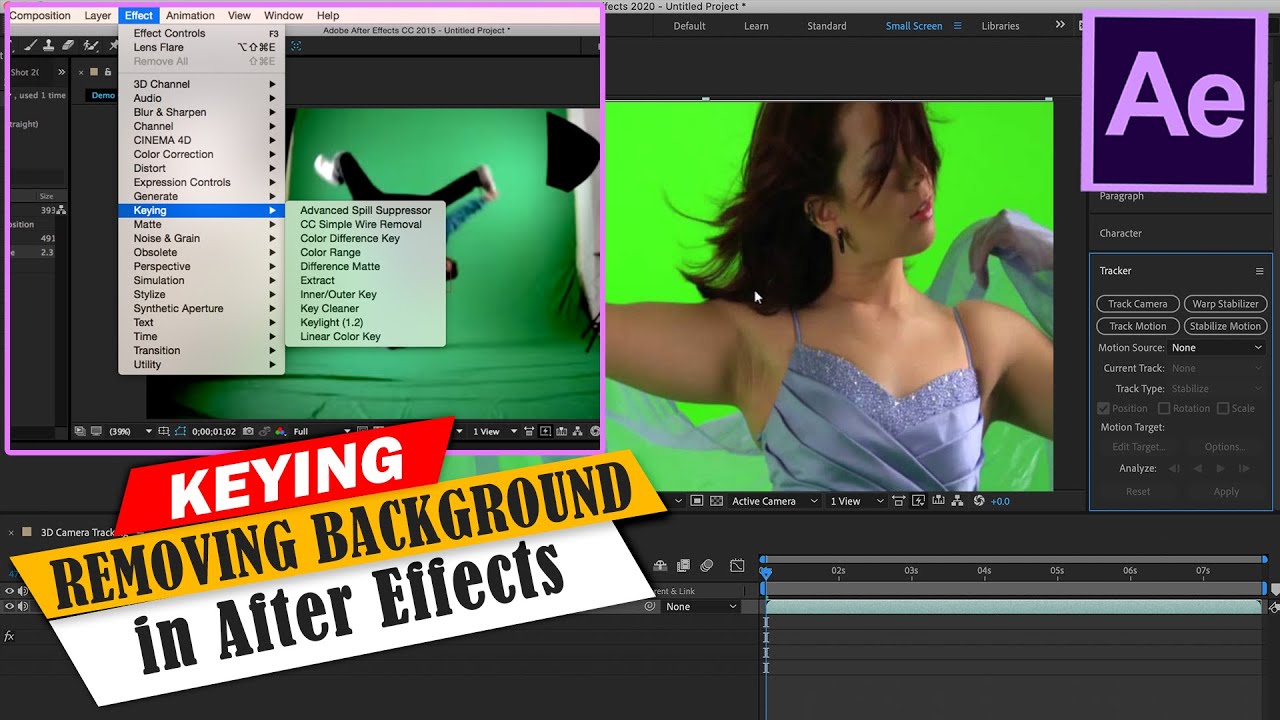 Keying in After Effects - Removing Background Green Screen | Series 66 ...