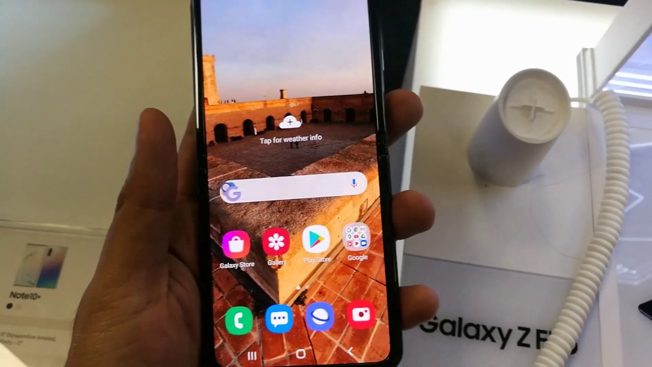 Samsung Galaxy Z Flip - How to Receive Call by Opening the Phone - YouTube