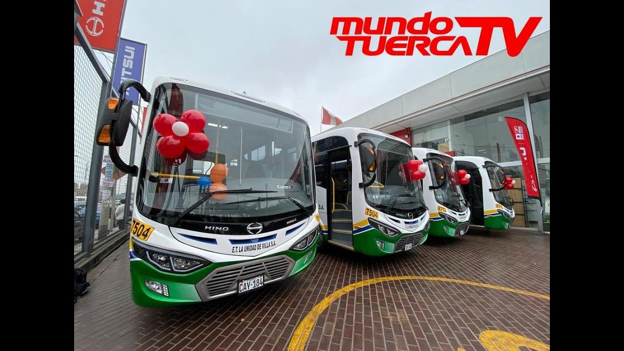 4 buses de transporte público unidad villa - YouTube