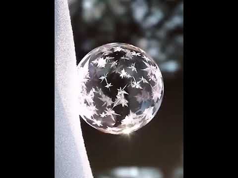 Hava kabarcığının donma evresi. MUHTEŞEM!