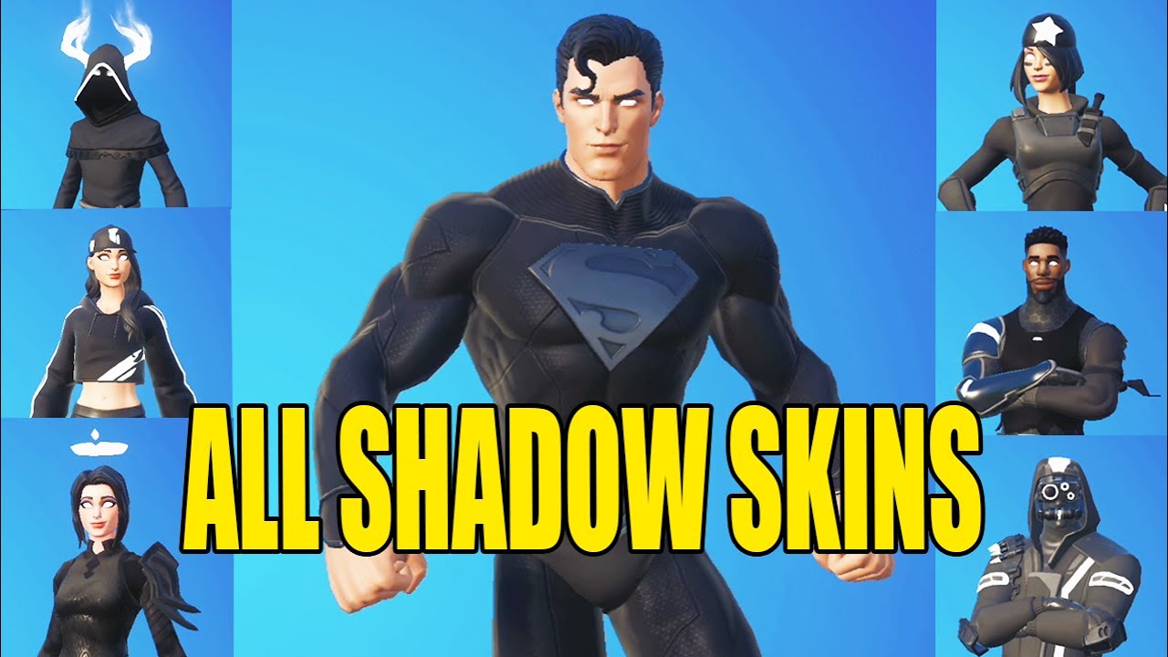 ALL SHADOW SKINS in Fortnite - YouTube