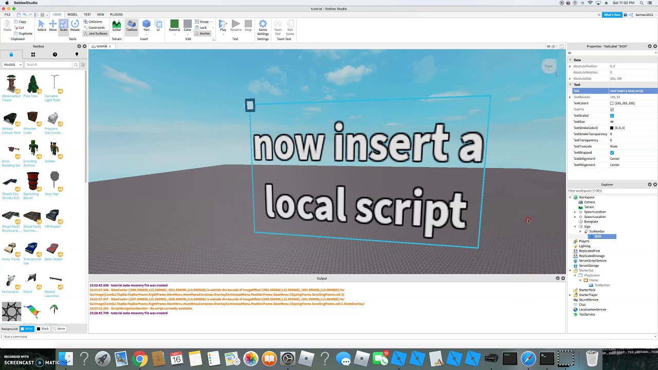 How to make a play screen gui - YouTube