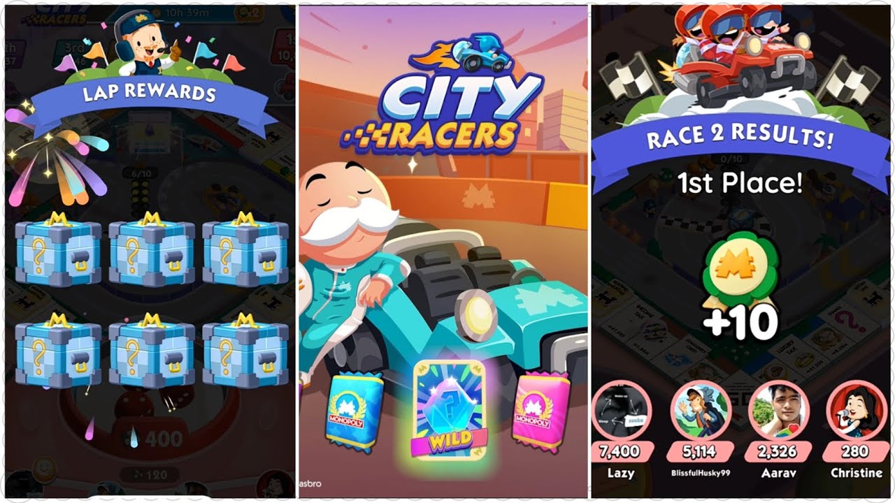 Monopoly Go - CITY RACERS - Final Race x20 #giveaway @Monopoly_xD ...