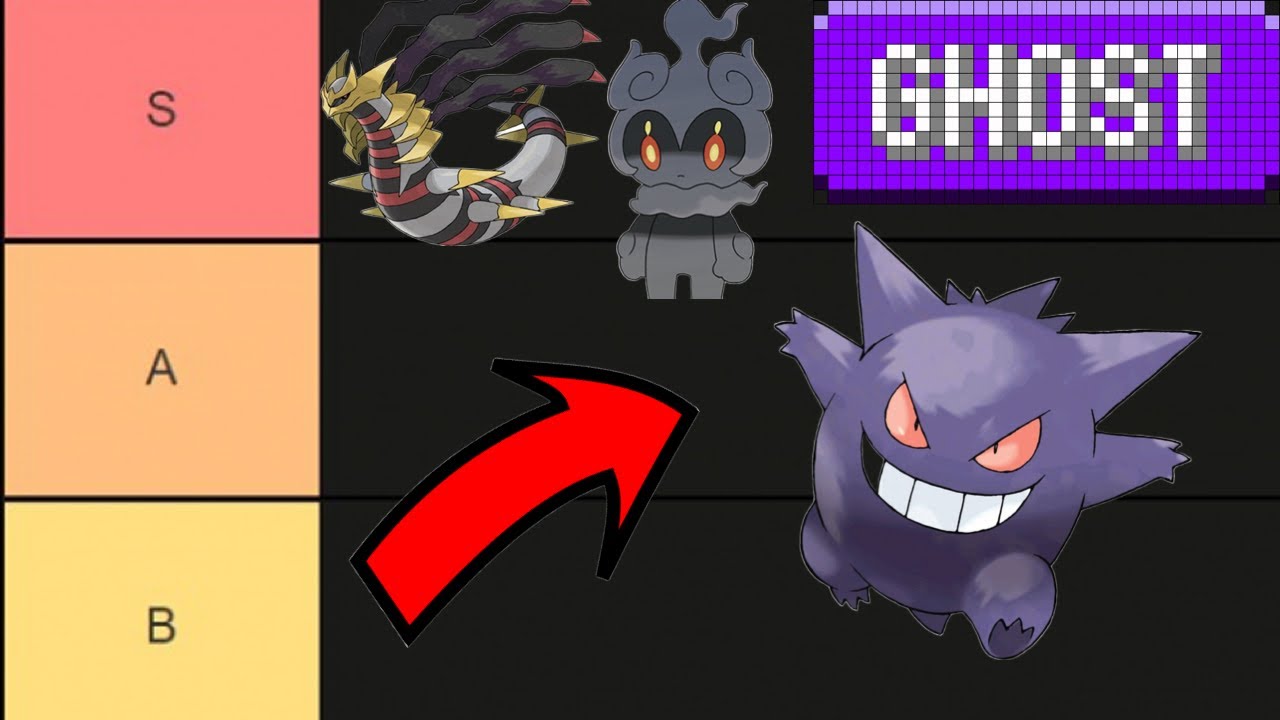 Ghost type Pokemon tier list - YouTube