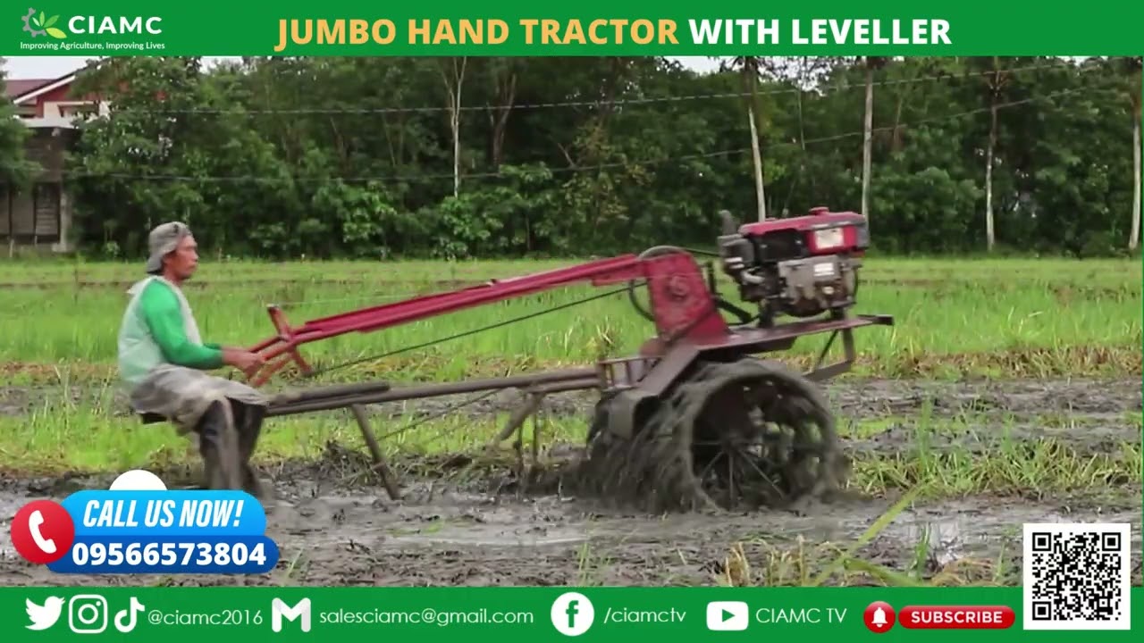 JUMBO HAND TRACTOR WITH LEVELLER - YouTube