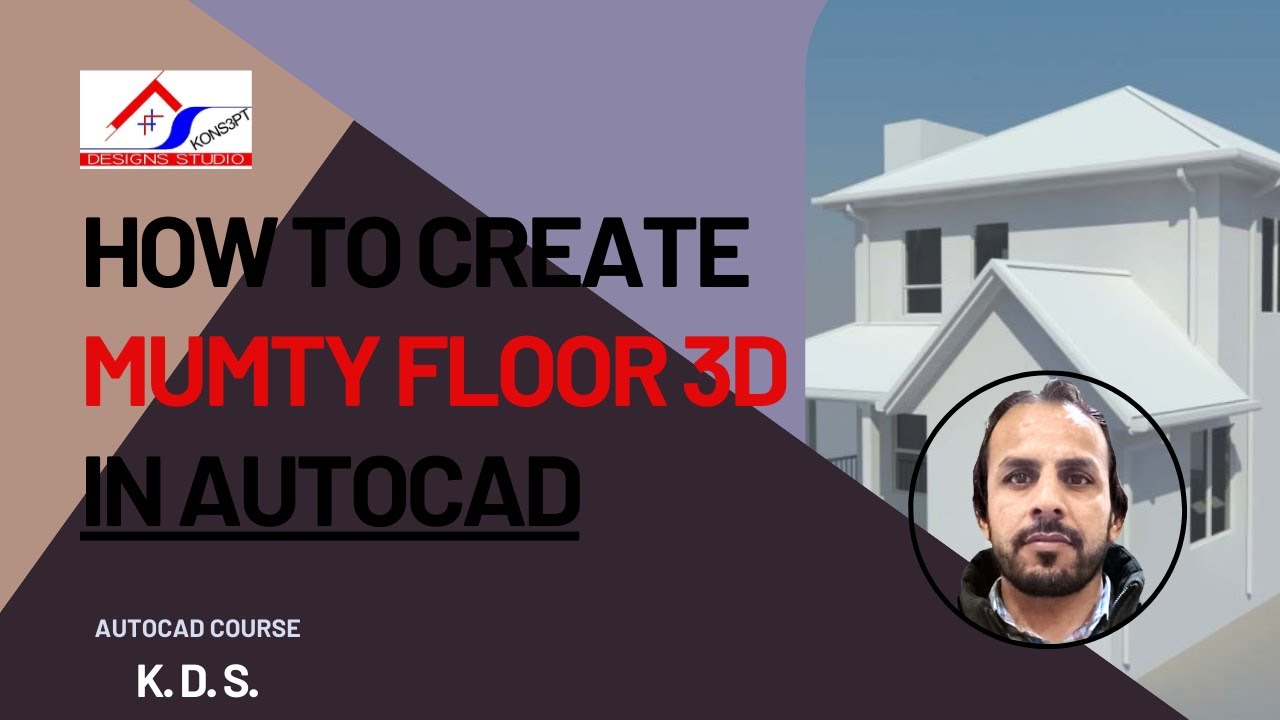 HOW TO CREATE MUMTY FLOOR 3D IN AUTOCAD | AutoCAD 3D -07 - YouTube