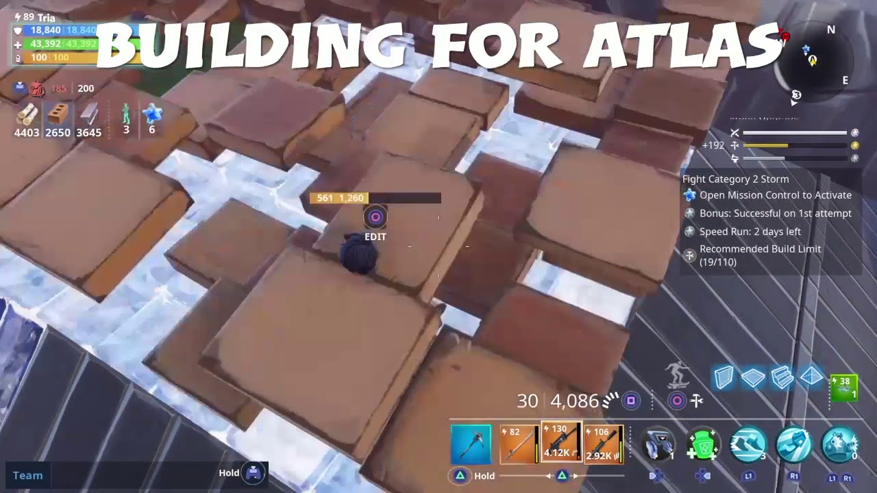 FORTNITE Quick Building for Atlas Missions. Pyramid Layout. - YouTube