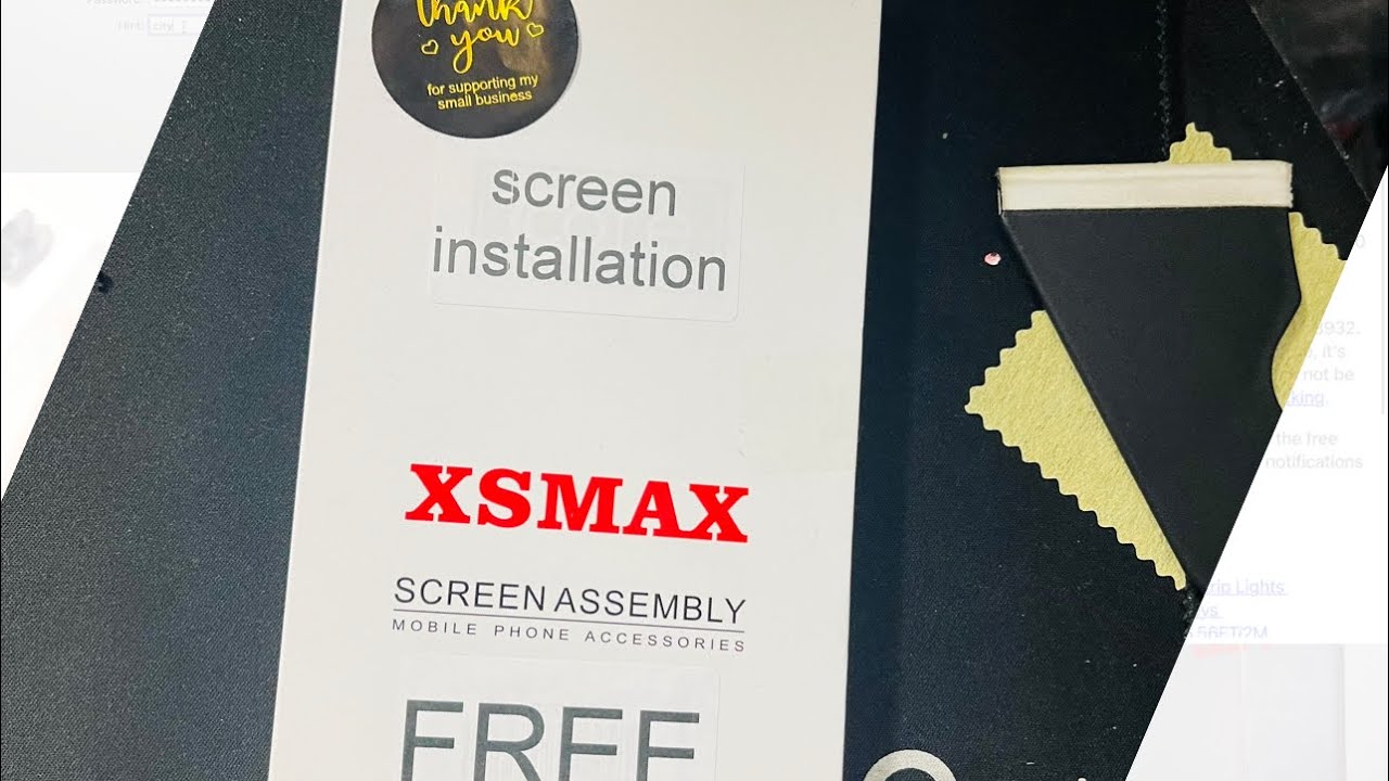 How to replace Free IPhone XS Max screen replacement Easy Steps - YouTube