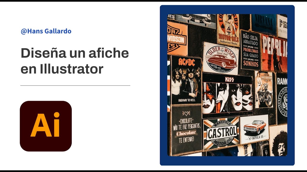 Diseña un Afiche en Illustrator desde cero | Curso Completo - YouTube