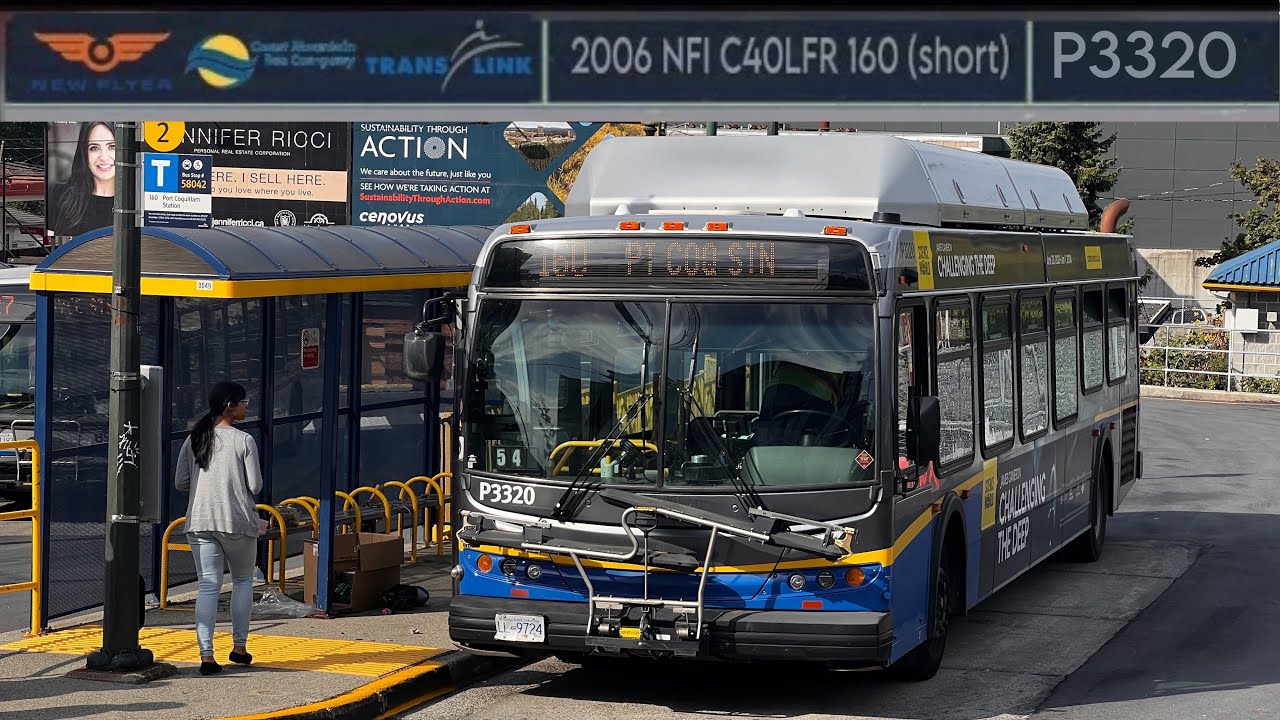 TransLink 2006 NFI C40LFR /P3320/ (160 Short Day Ride) - YouTube