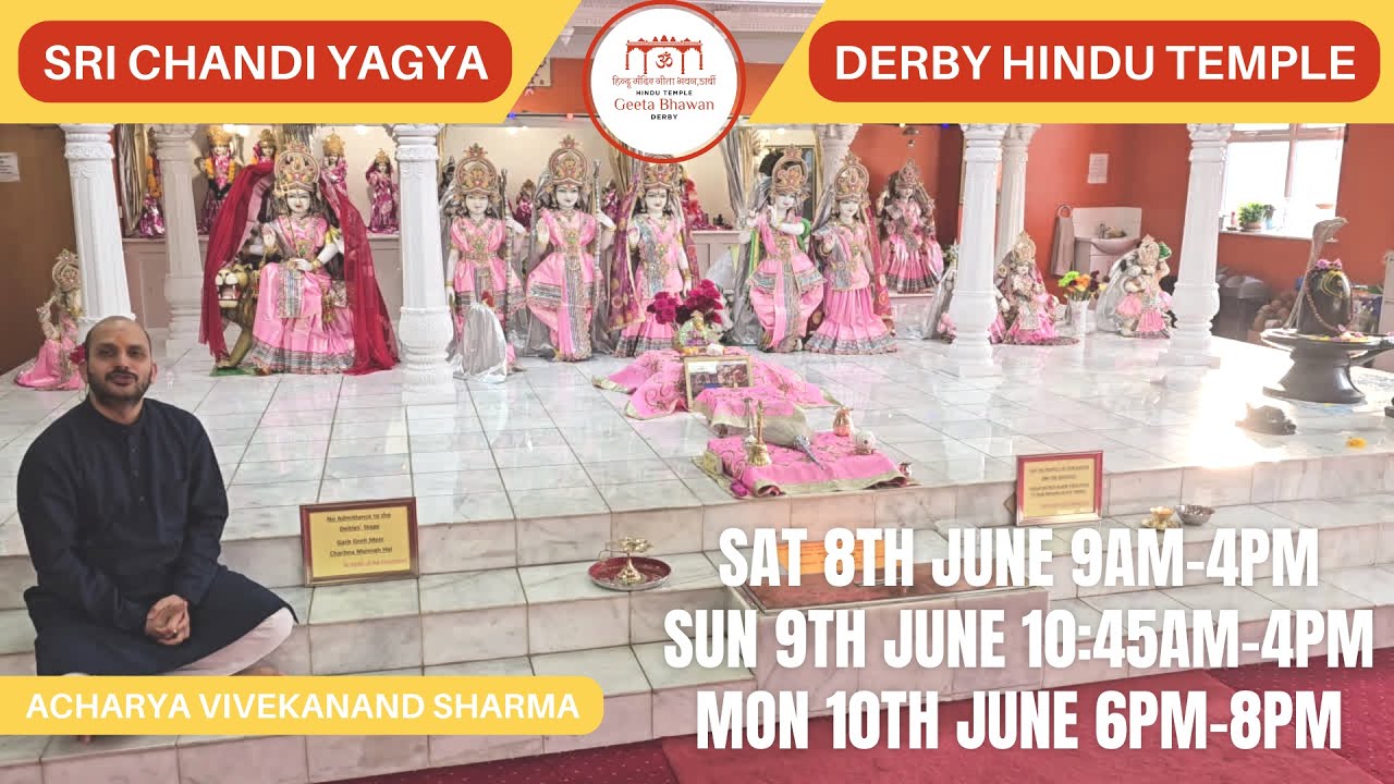 Derby Hindu Temple - Sri Chandi Yagya Promo - 8th,9th,10th June 2024 # ...