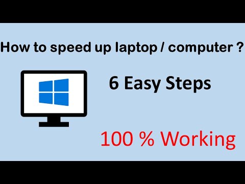 How to speed up laptop/ computer ? | 6 Easy steps | Increase laptop ...