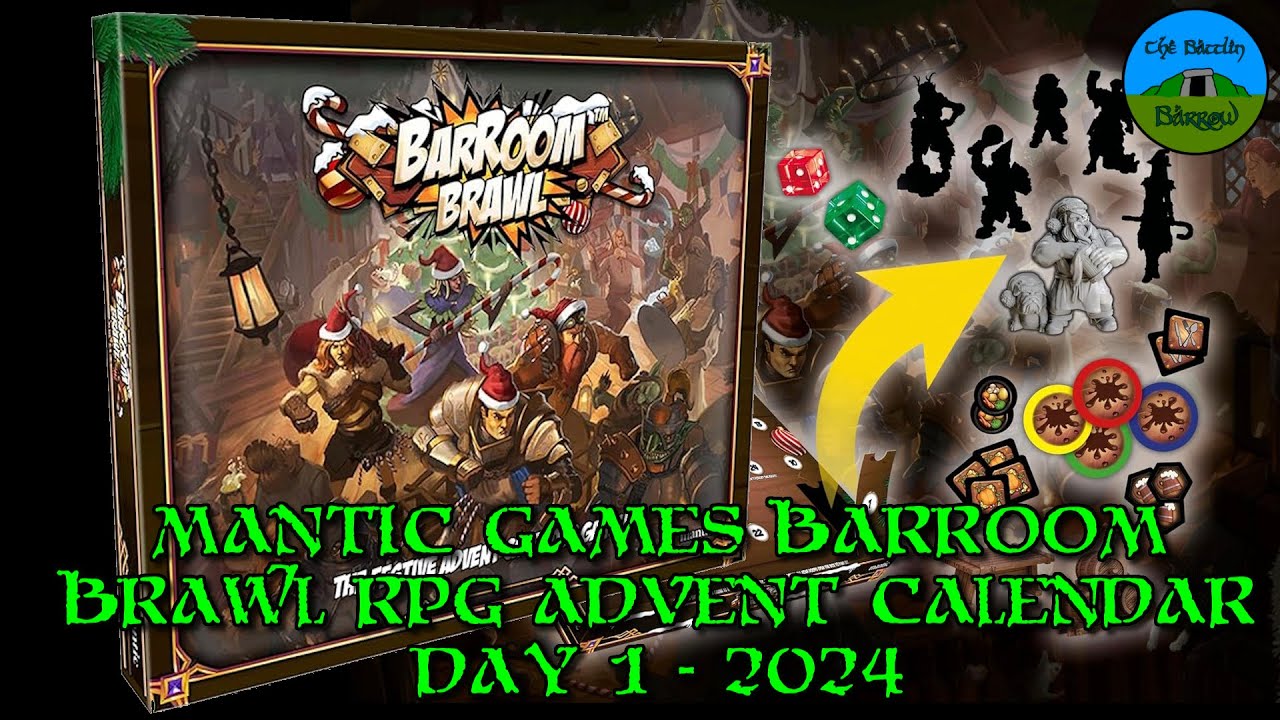 Mantic Games BarRoom Brawl RPG Advent Calendar Day 1 - 2024 - YouTube