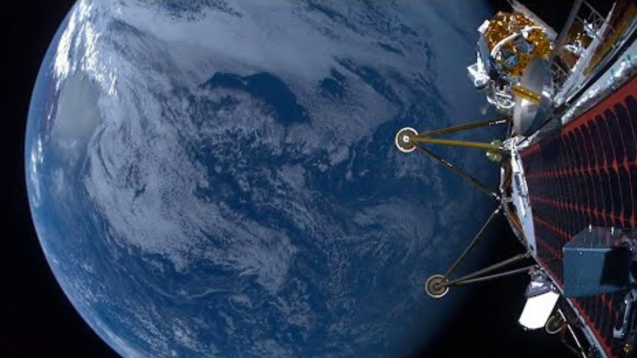 IM-2 'Athena' moon lander captures stunning views of Earth and Falcon 9 ...