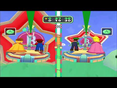 Mario Party 6 - Princess Daisy in Gondola Glide (2 vs 2 Minigames)