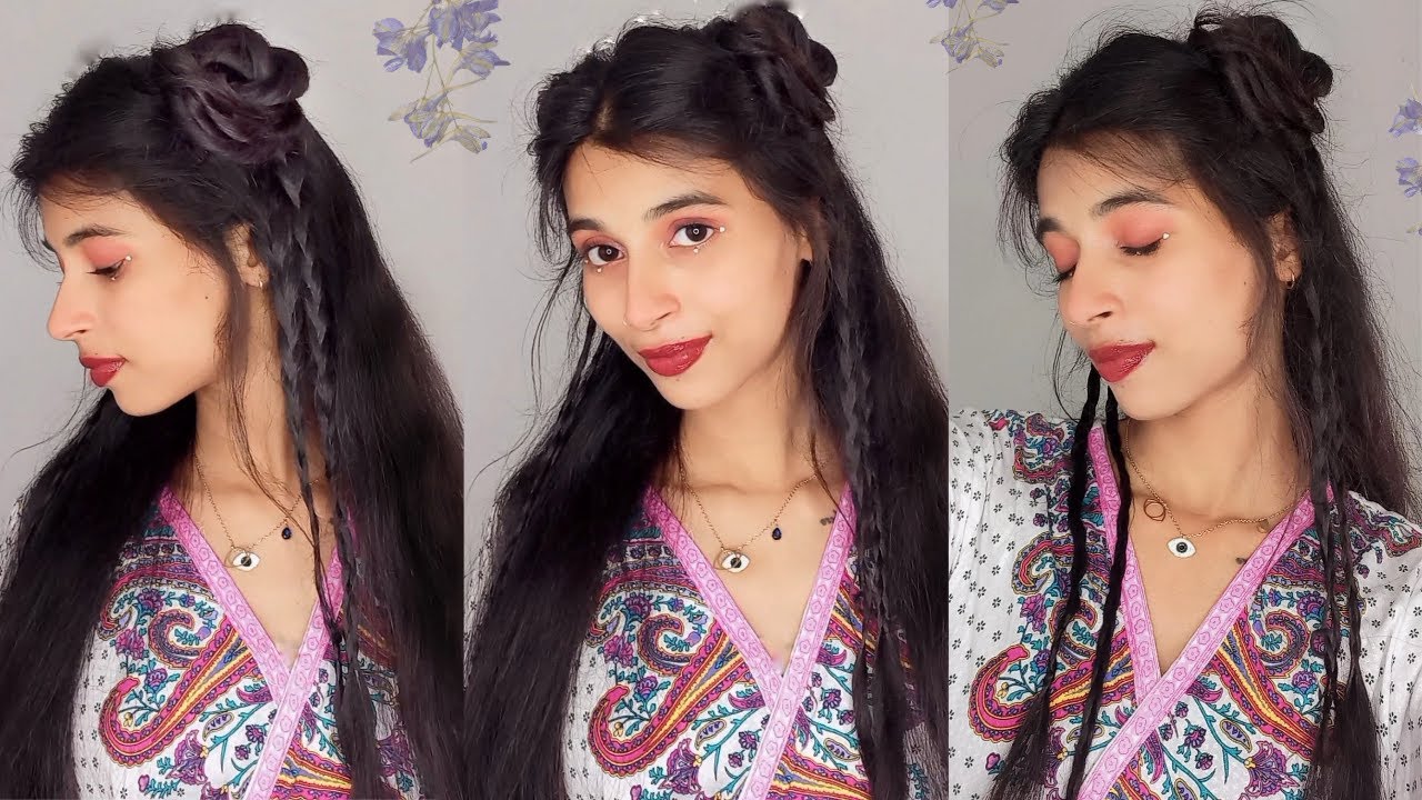 yk2 inspired hair tutorial #hairstyle #yk2 #bajra look - YouTube