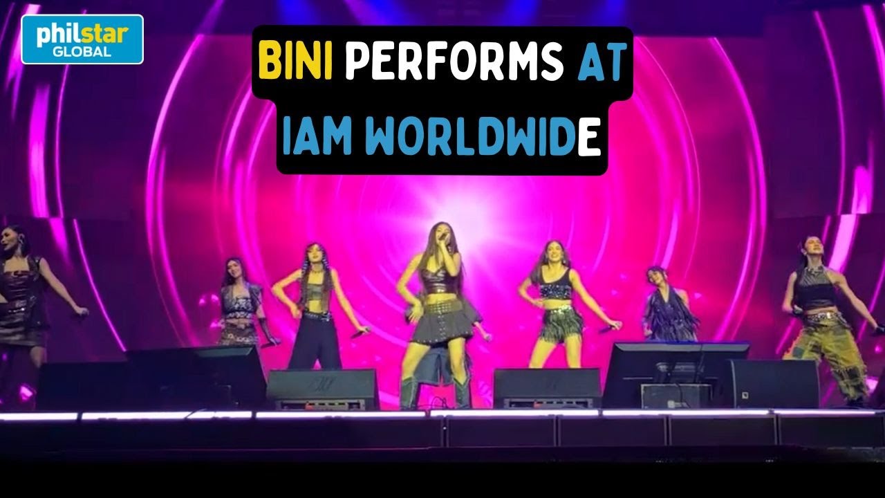 BINI performs Salamin, salamin during IAM Worldwide anniversary - YouTube