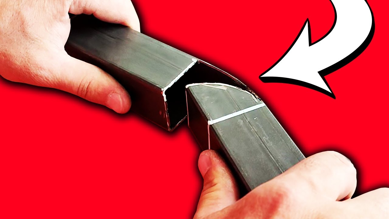 SQUARE TUBING TRICK AND TIPS | HOW TO BEND BOX BAR AT 90 DEGREE ANGLE ...