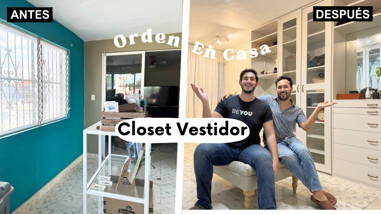 ANTES y DESPUÉS Closet Vestidor (VIDEO FINAL)😱 - YouTube
